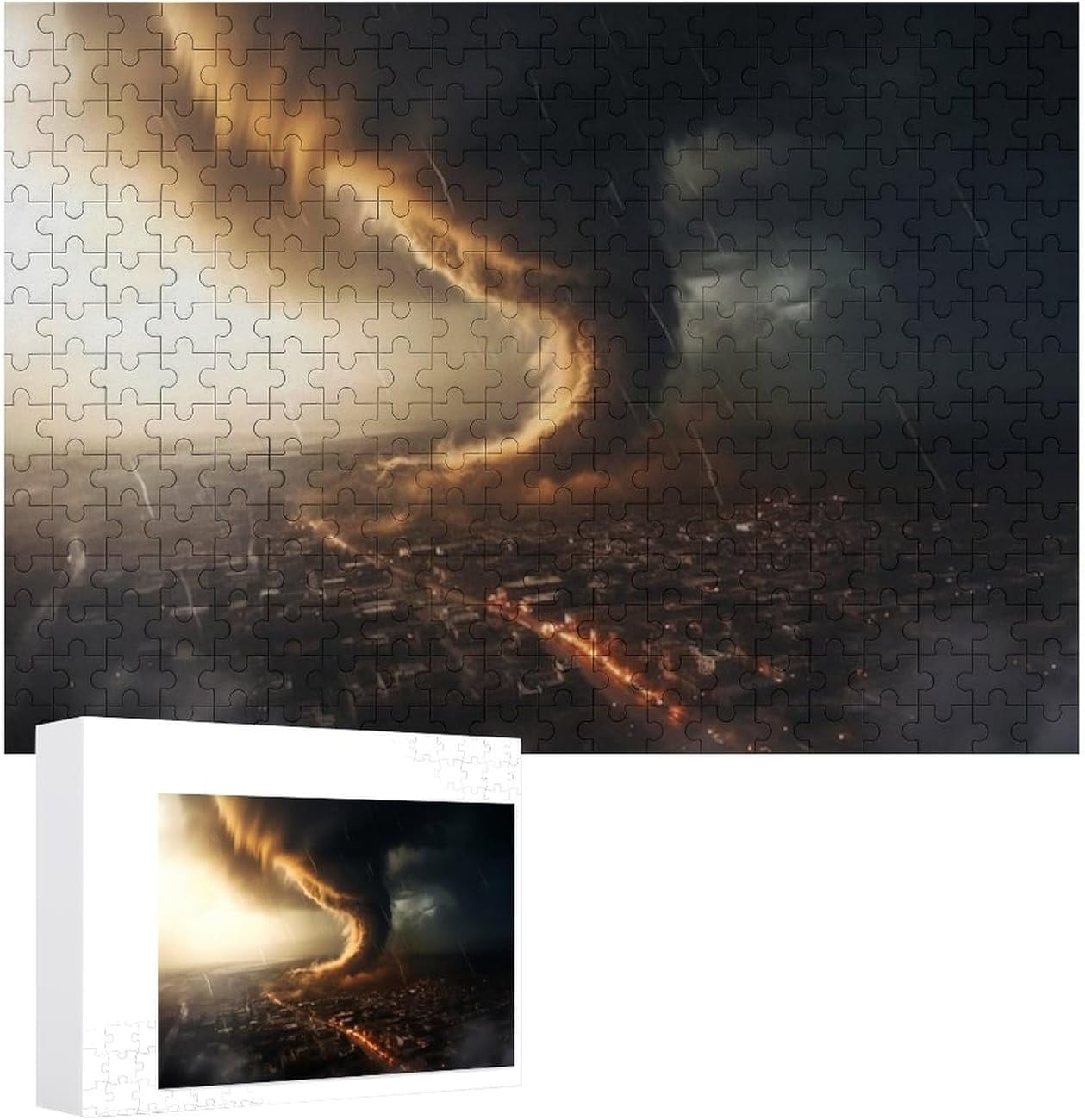 Jigsaw Puzzle for Adults Challenging Puzzle Natural Disaster Tornado ...