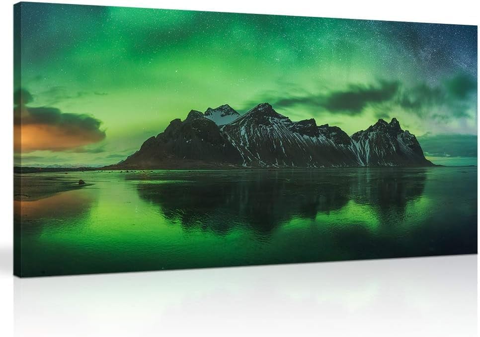 Jigsaw Puzzle for Adults -Green Northern Lights-Wooden Puzzles, Holiday ...