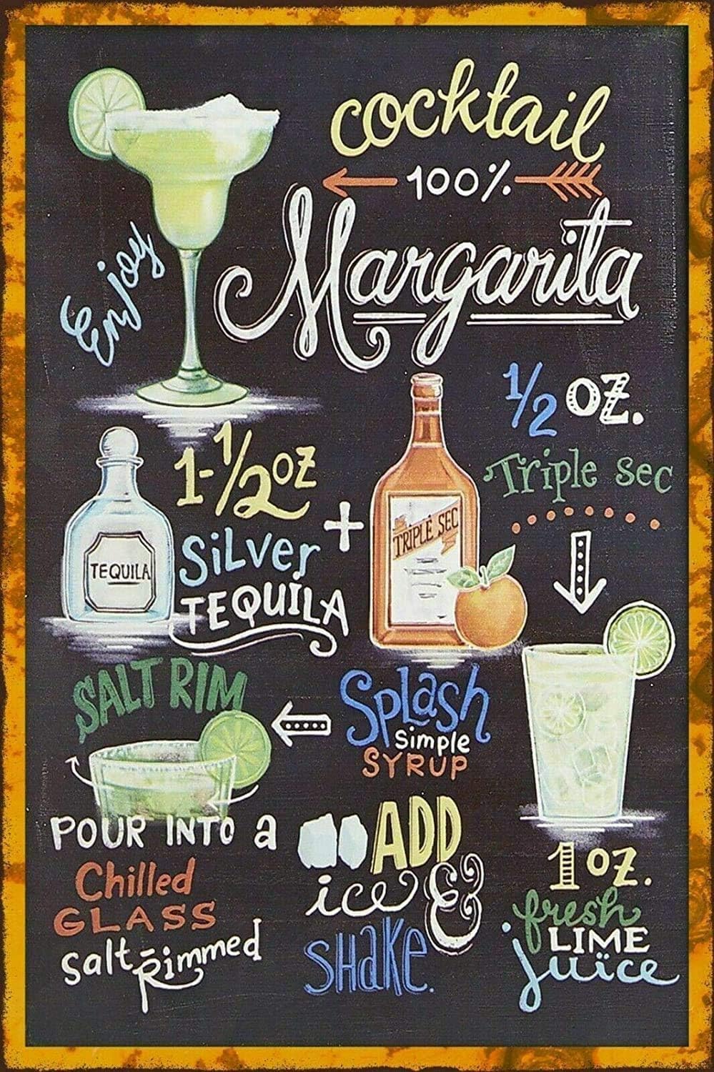 Jigsaw Puzzle for Adults -Margarita Cocktail Recipe -Wooden Puzzles ...