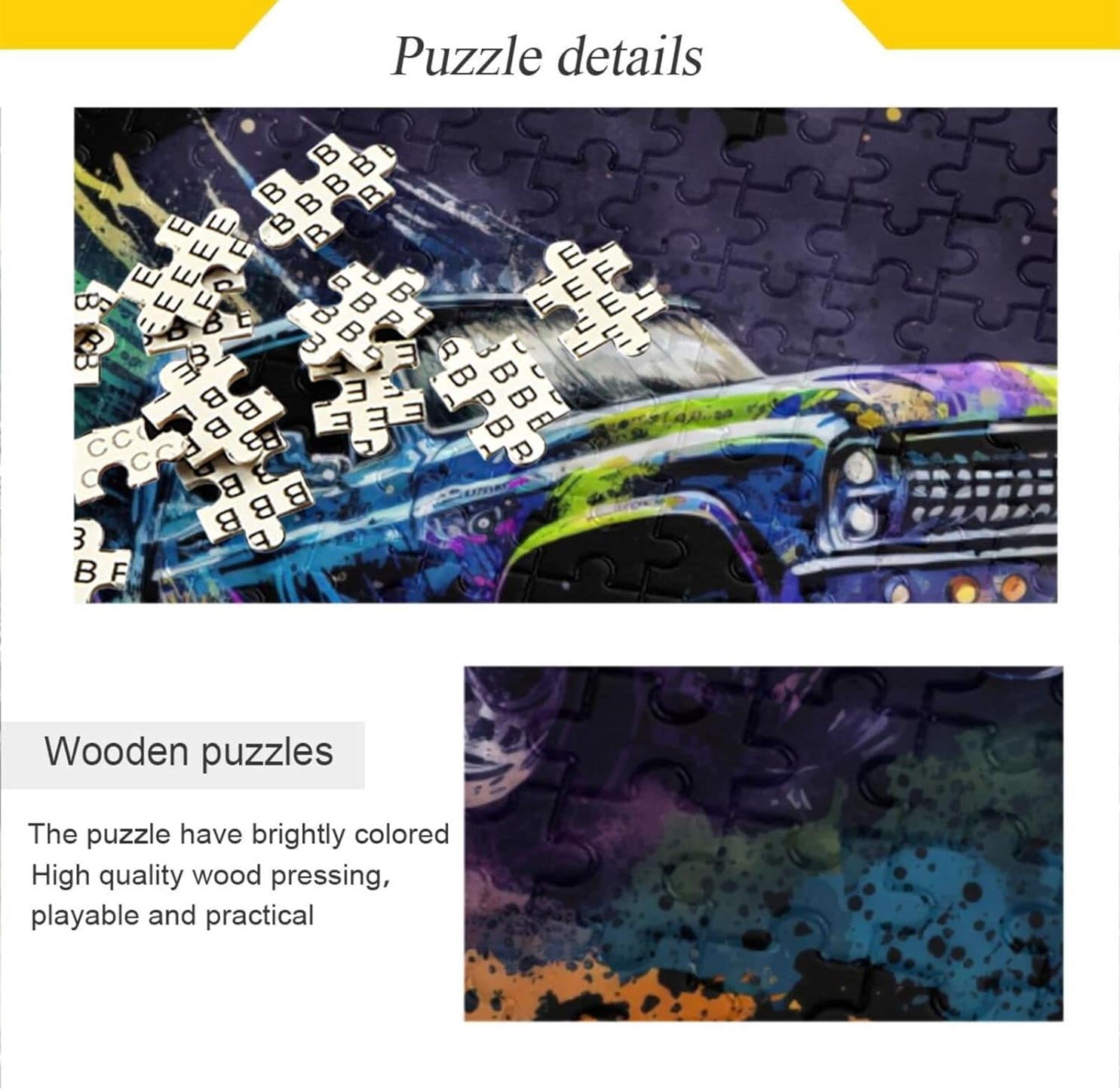 Jigsaw Puzzle (Cool Monster Truck), Paper Wood Composite Material ...