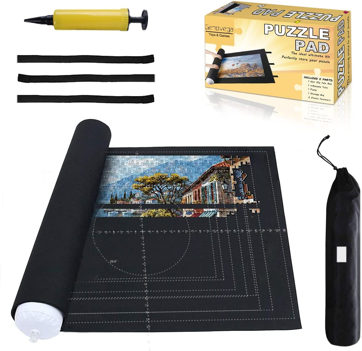 Jigsaw Puzzle Mat Roll Up 2000 1500 1000 500 Pieces Puzzles Saver Mats ...