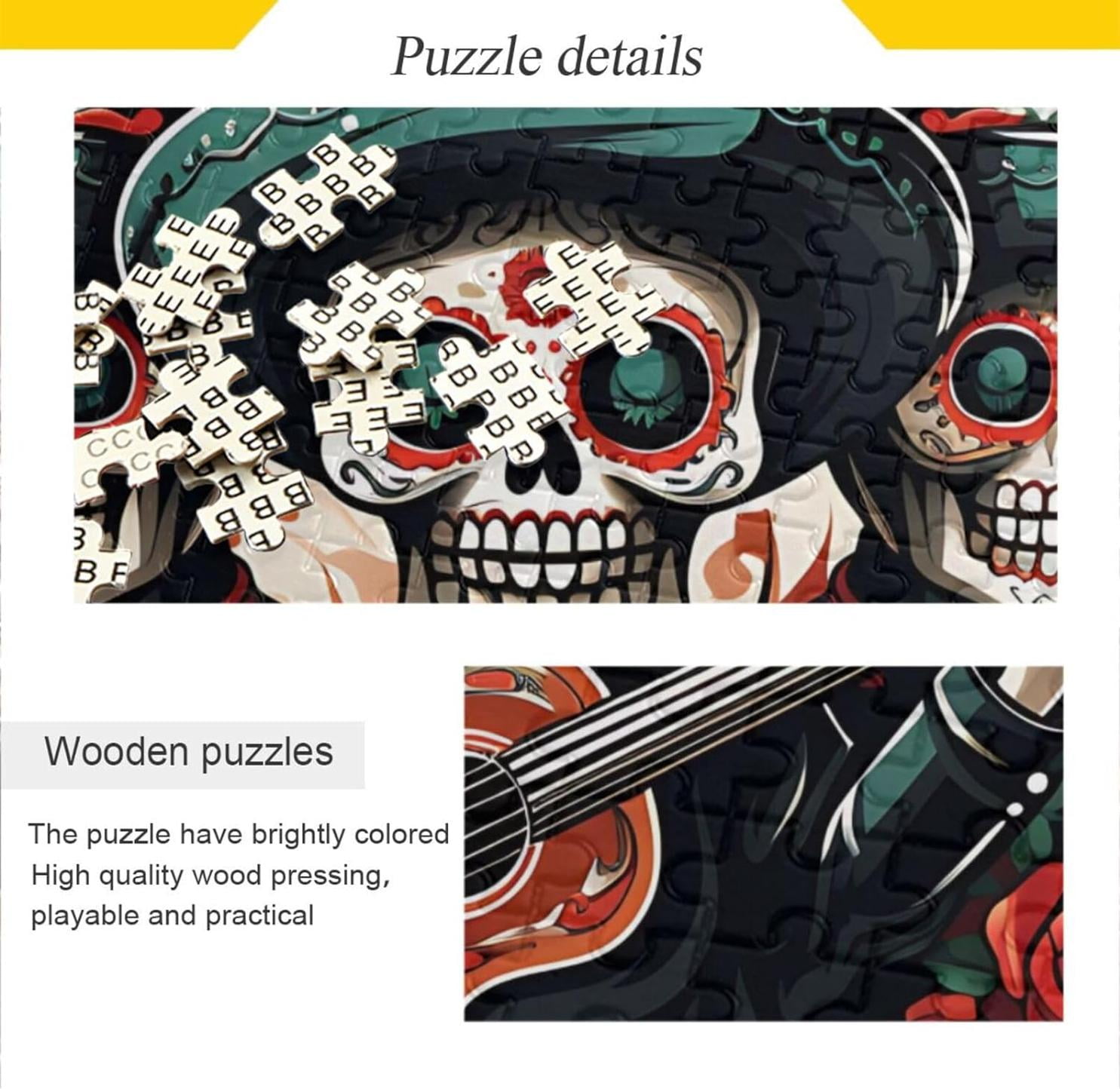 Jigsaw Puzzle Mexicans Band 1000 Pieces, Zigsaw with Alphabet Partition ...