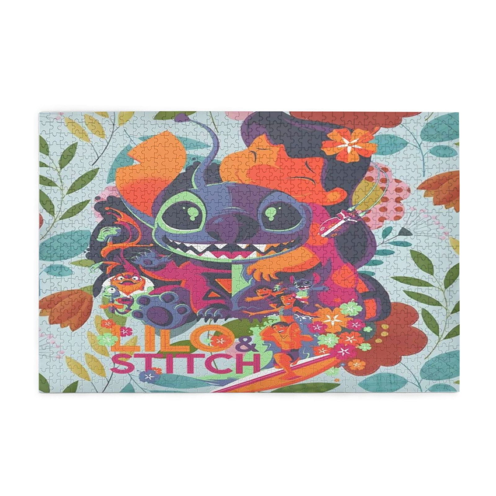 Jigsaw Puzzle Stitch Picture Puzzle Lilo And Stitch Wooden Puzzles Fun Puzzles Stress Relief
