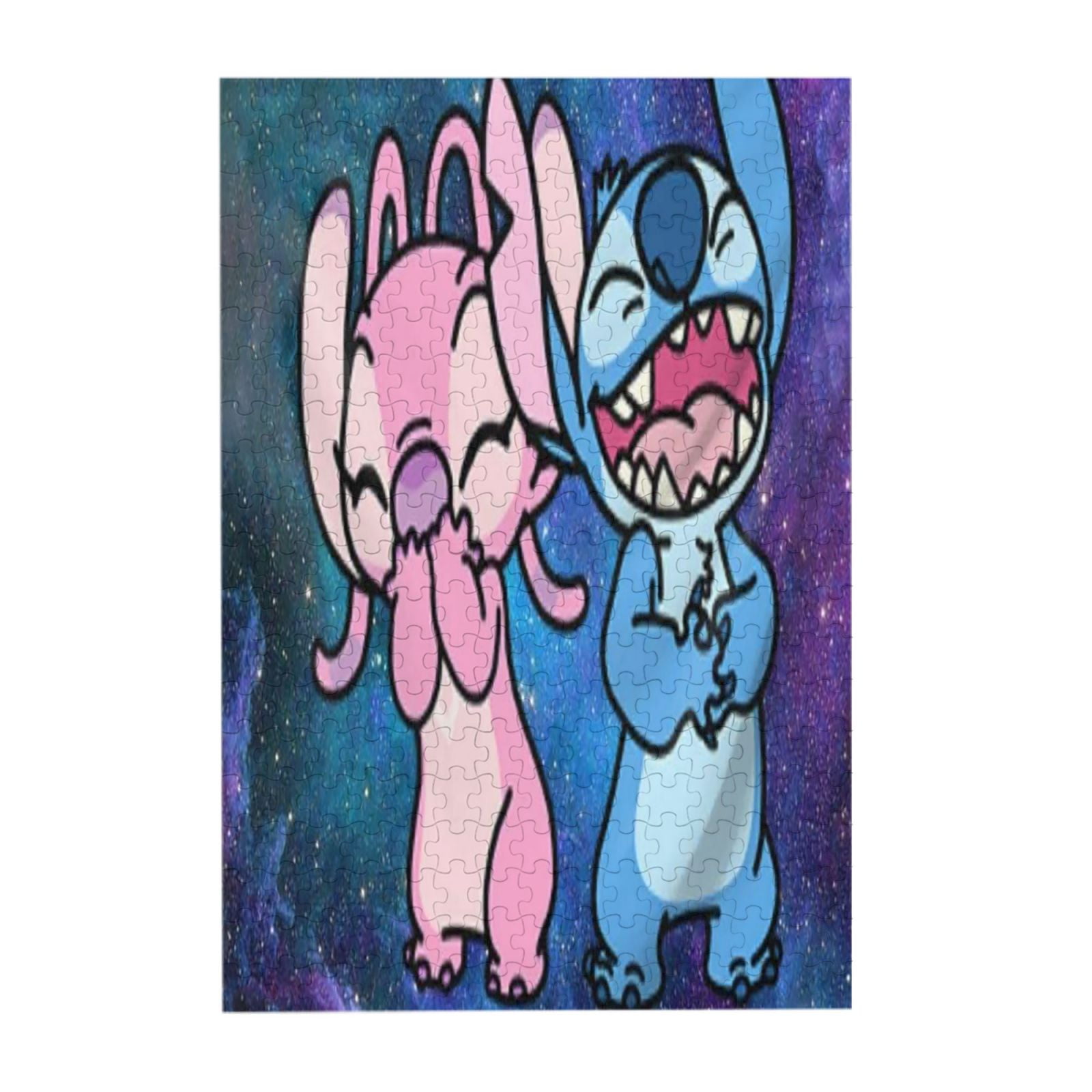 Jigsaw Puzzle Stitch Picture Puzzle Lilo And Stitch Wooden Puzzles Fun Puzzles Stress Relief