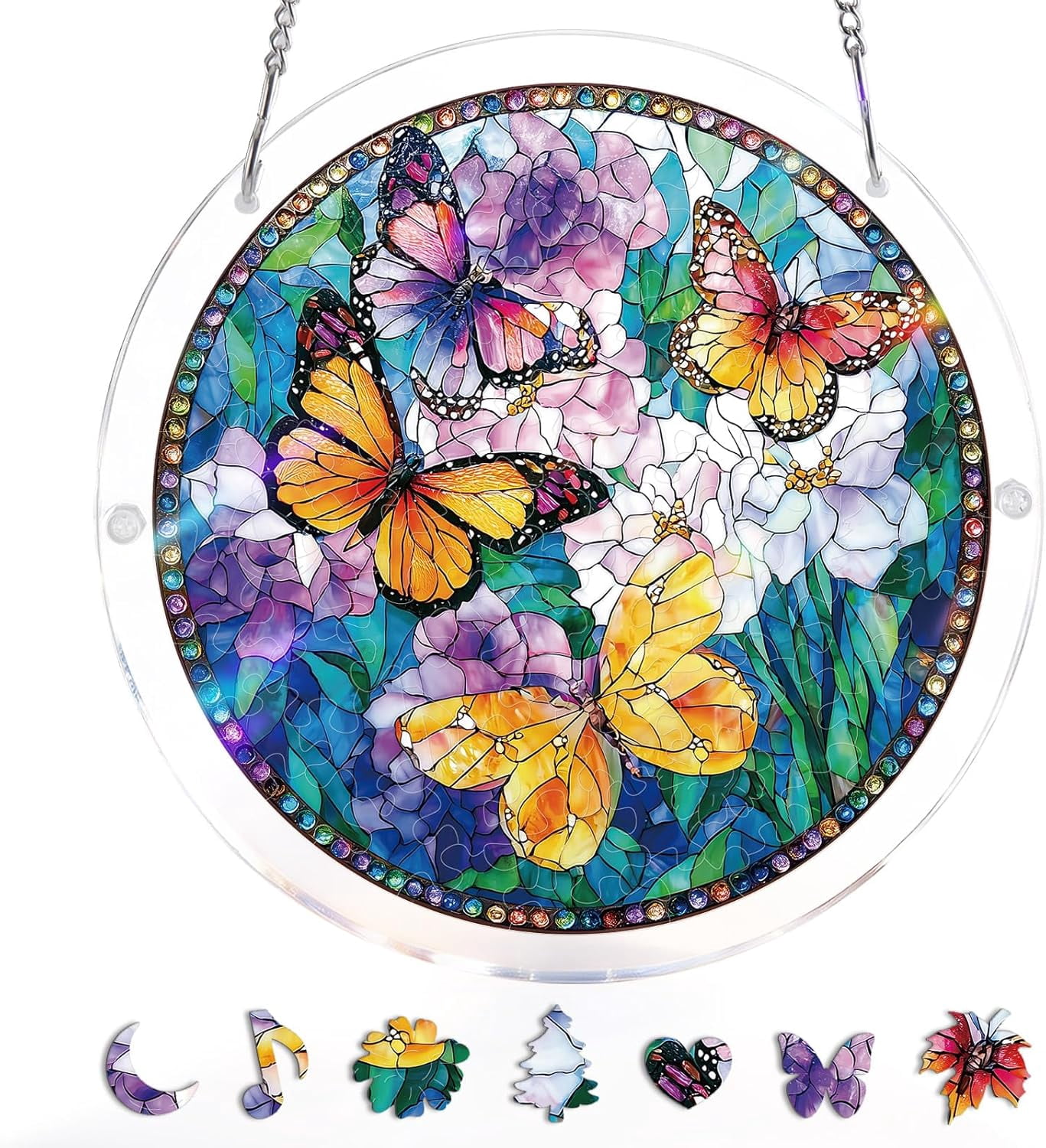 Jigsaw Puzzle Suncatcher, Sun Catcher Puzzle, Acrylic Puzzles for ...