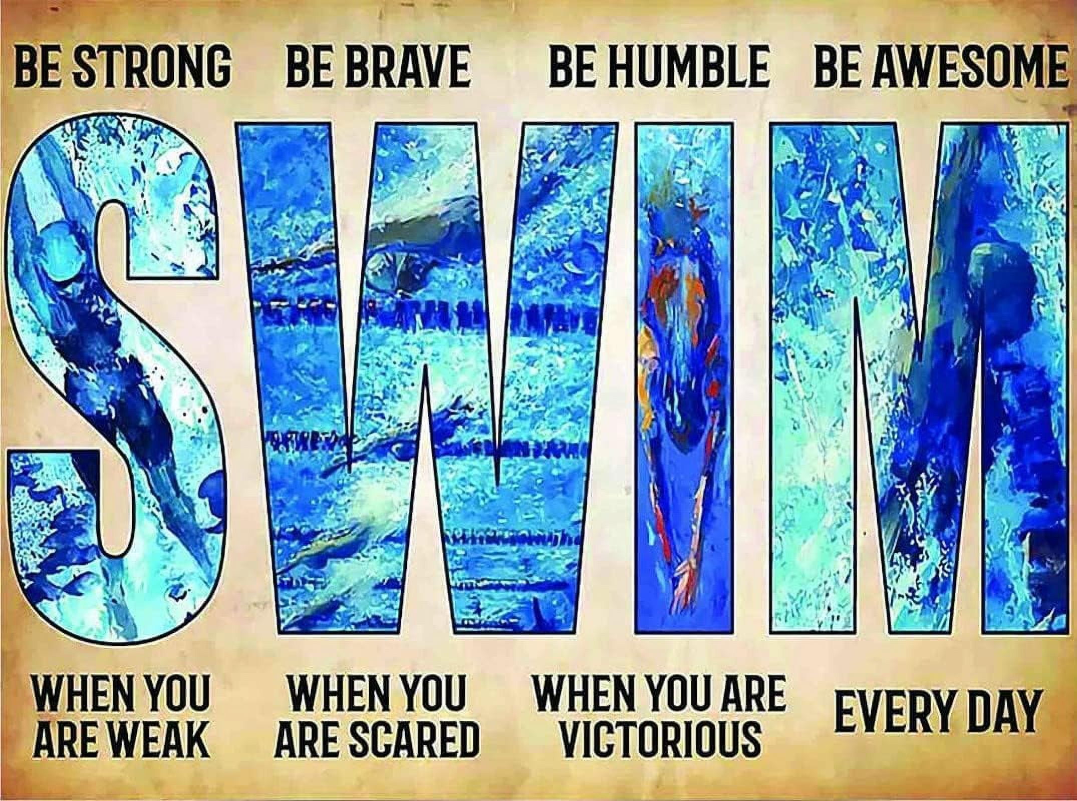 Jigsaw Puzzle Swimming Be Strong When You are Weak Be Brave When You ...