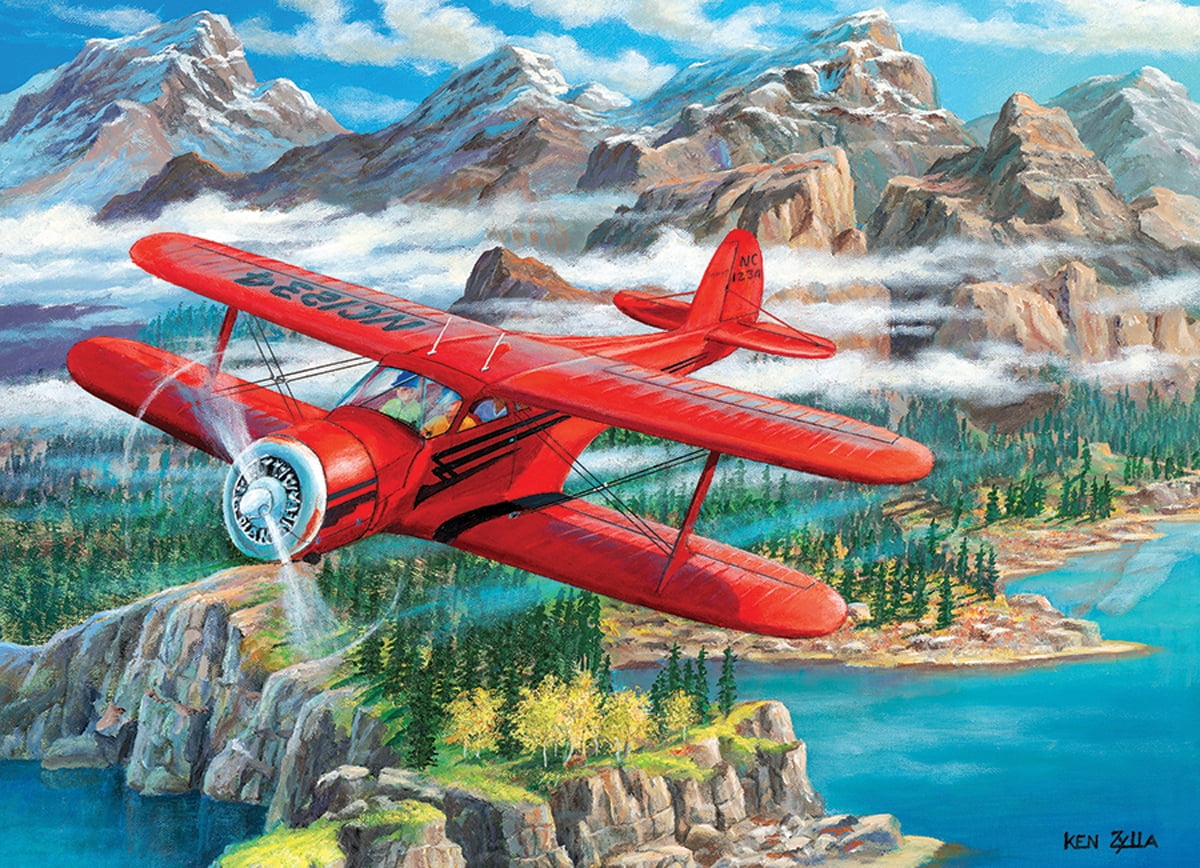 Jigsaw Puzzle for Adults 1000 Piece Beechcraft Staggerwing Wooden ...