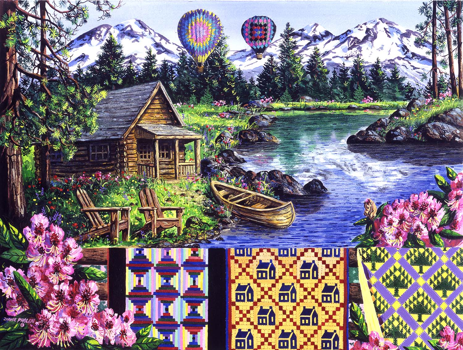 Jigsaw Puzzle for Adults 1000 Piece Floating Over Sisters 500 Wooden ...