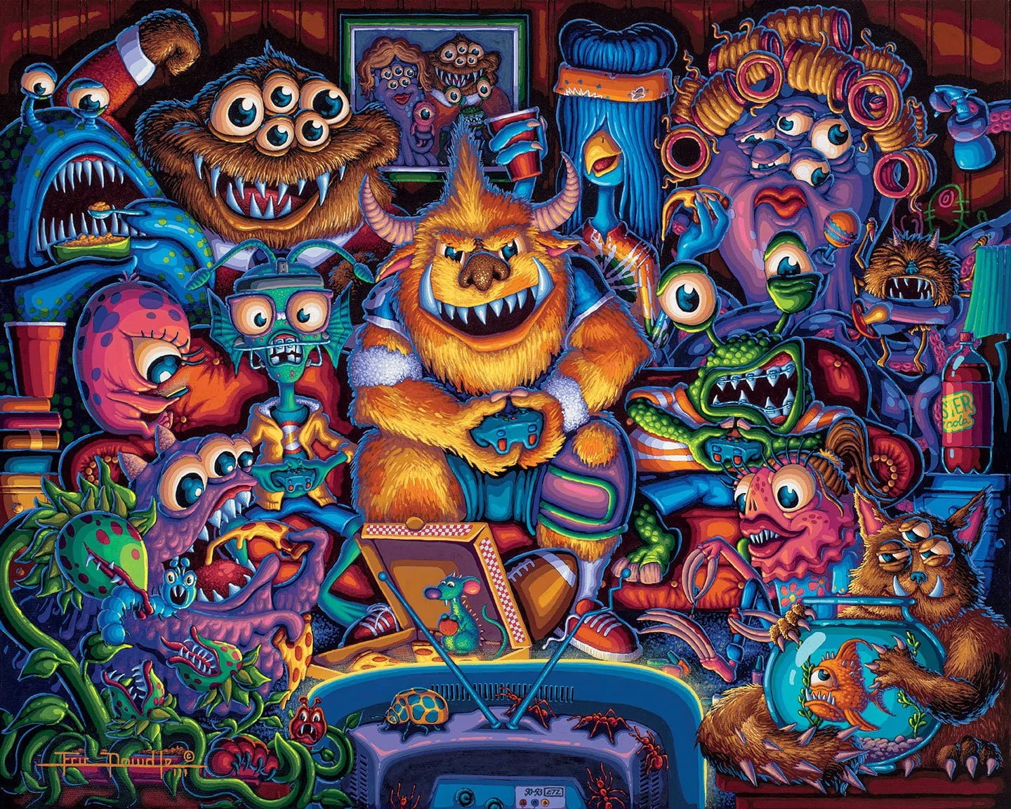 Jigsaw Puzzle for Adults 1000 Piece Gaming Monsters Wooden Puzzles 29.5 ...