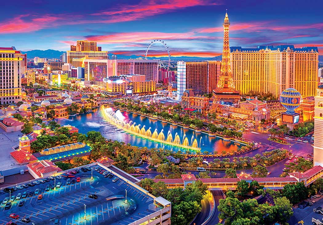 Jigsaw Puzzle for Adults 1000 Piece Las Vegas Strip Wooden Puzzles 29.5 ...