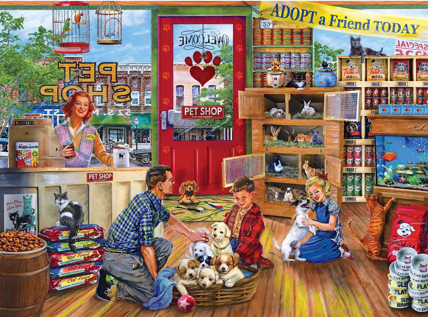 Jigsaw Puzzle for Adults 1000 Piece Pet Store Wooden Puzzles 29.5 X 19. ...