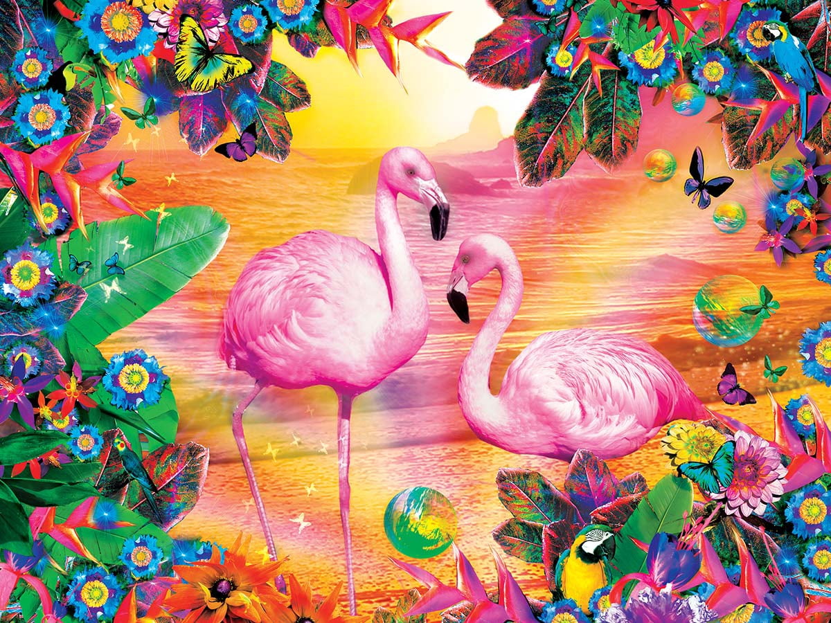 Jigsaw Puzzle for Adults 1000 Piece Pretty in Pink Wooden Puzzles 29.5 ...