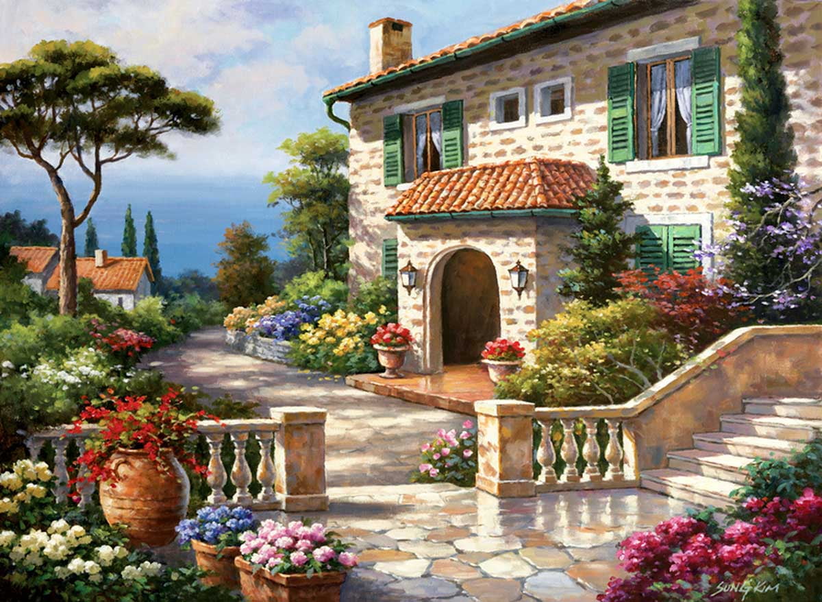 Jigsaw Puzzle for Adults 1000 Piece Villa Delle Fontana Wooden Puzzles ...