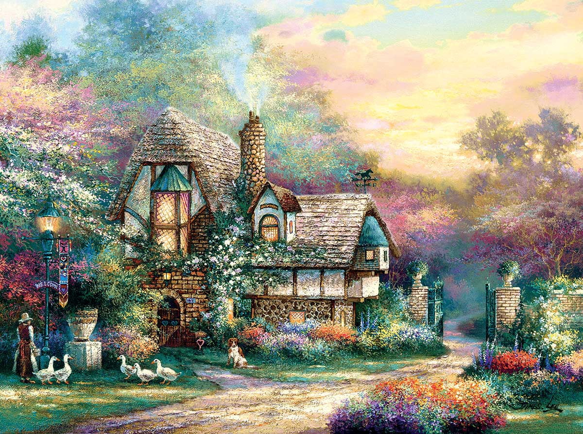 Jigsaw Puzzle for Adults 1000 Piece Weekend's Retreat Wooden Puzzles 29 ...