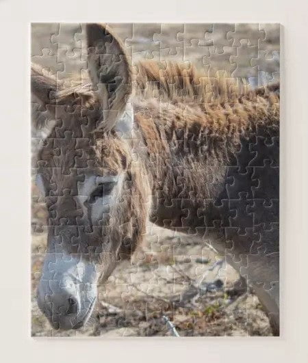 Jigsaw Puzzle for Adults - 300 Piece - Adorable Donkey Jigsaw Puzzle ...