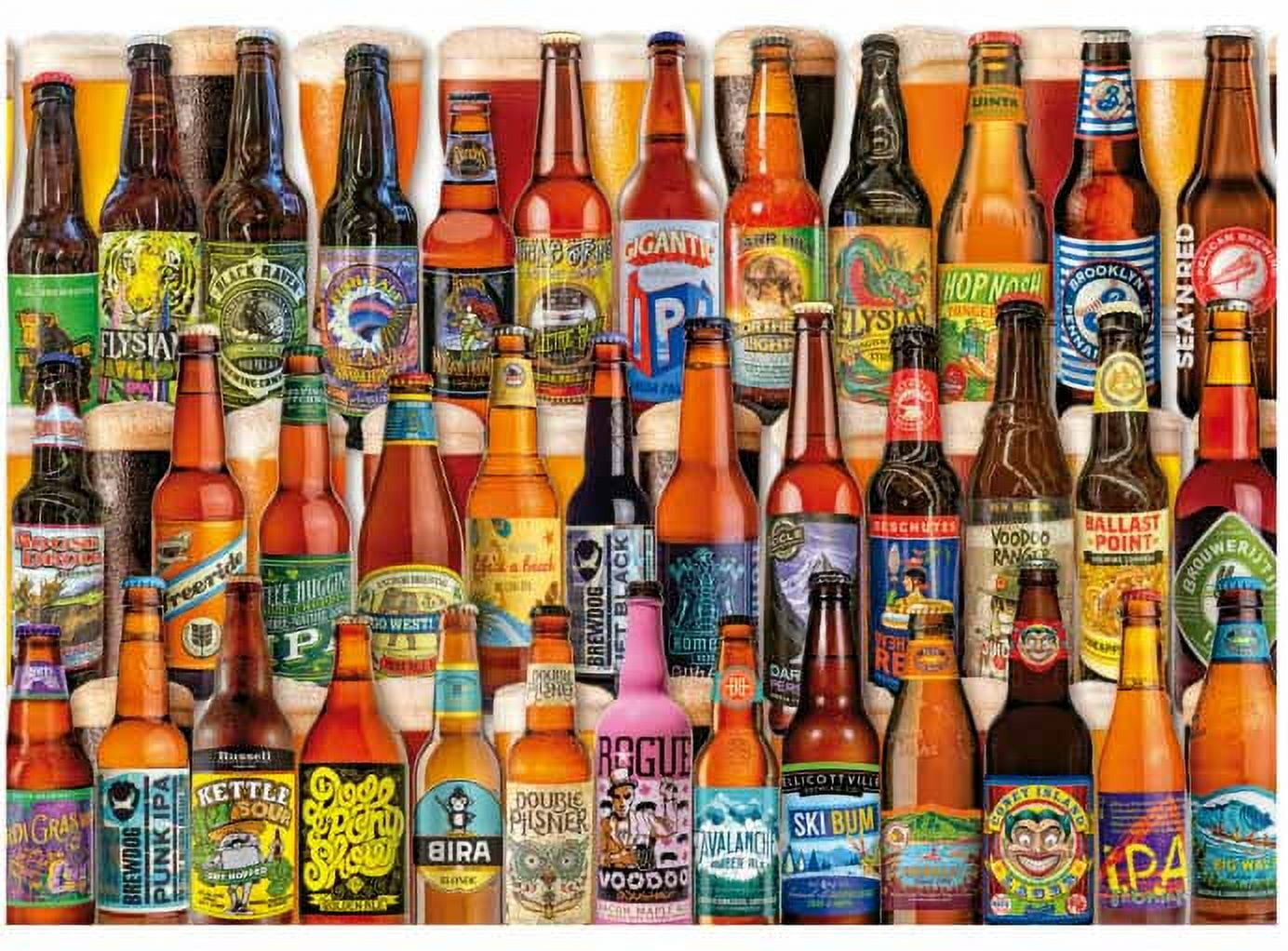 Jigsaw Puzzle for Adults 300 Piece Draft Beers Wooden Puzzles 15.7 X 11 ...
