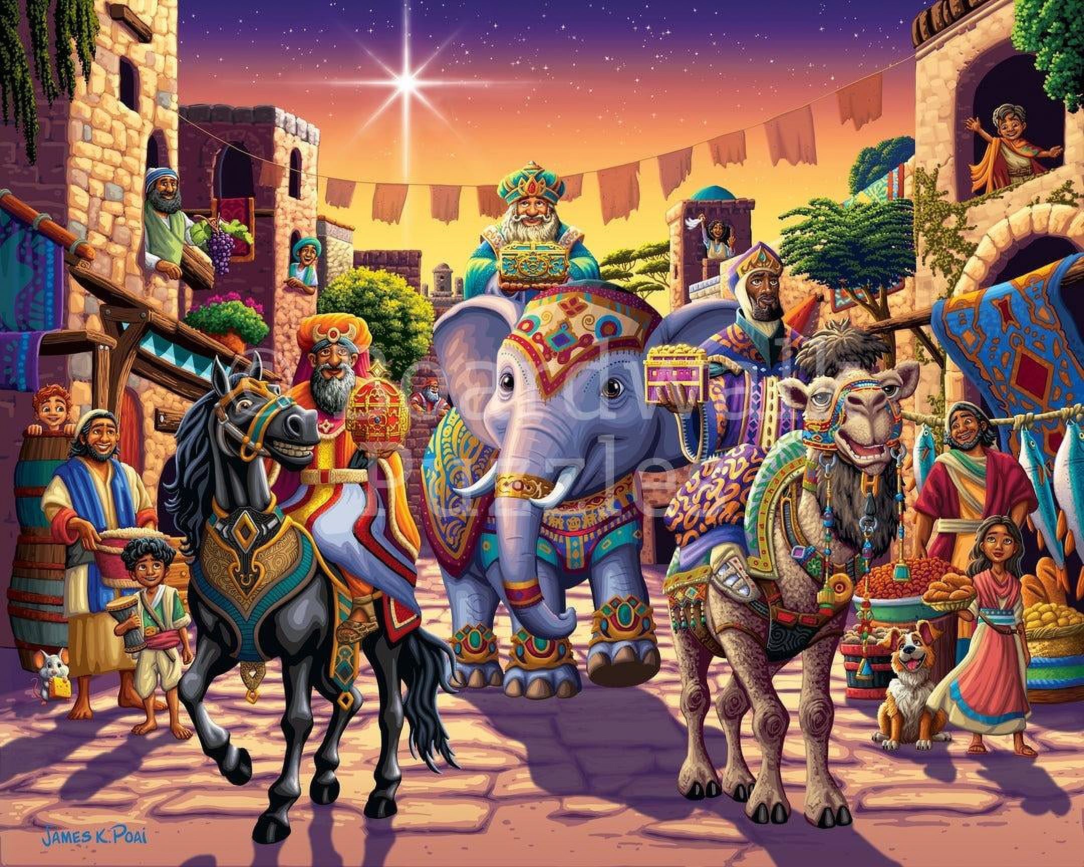 Jigsaw Puzzle for Adults 300 Piece Three Wise Men Wooden Puzzles 15.7 X ...