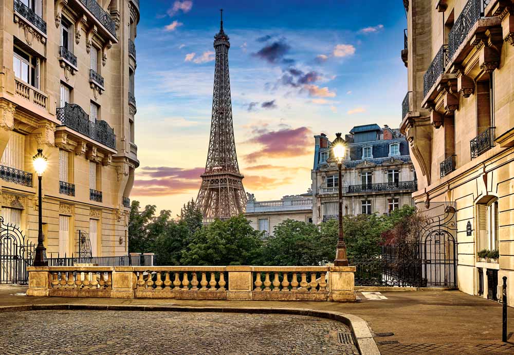 Jigsaw Puzzle for Adults 300 Piece Walk in Paris at Sunset Wooden ...