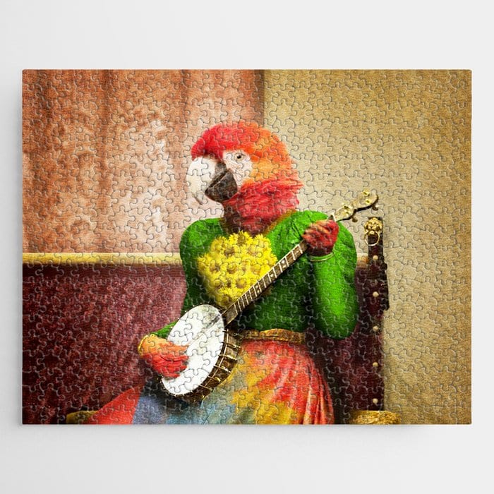 Jigsaw Puzzle for Adults - 500 Piece - Parrot Plays Banjo Jigsaw Puzzle ...