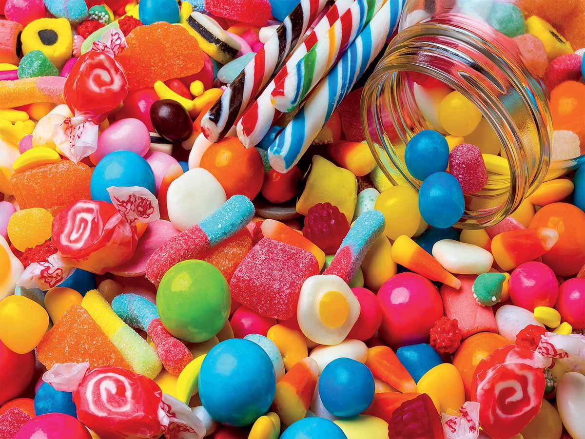 Jigsaw Puzzle for Adults 500 Piece Sweets - 2 in 1 Puzzle Set Wooden ...