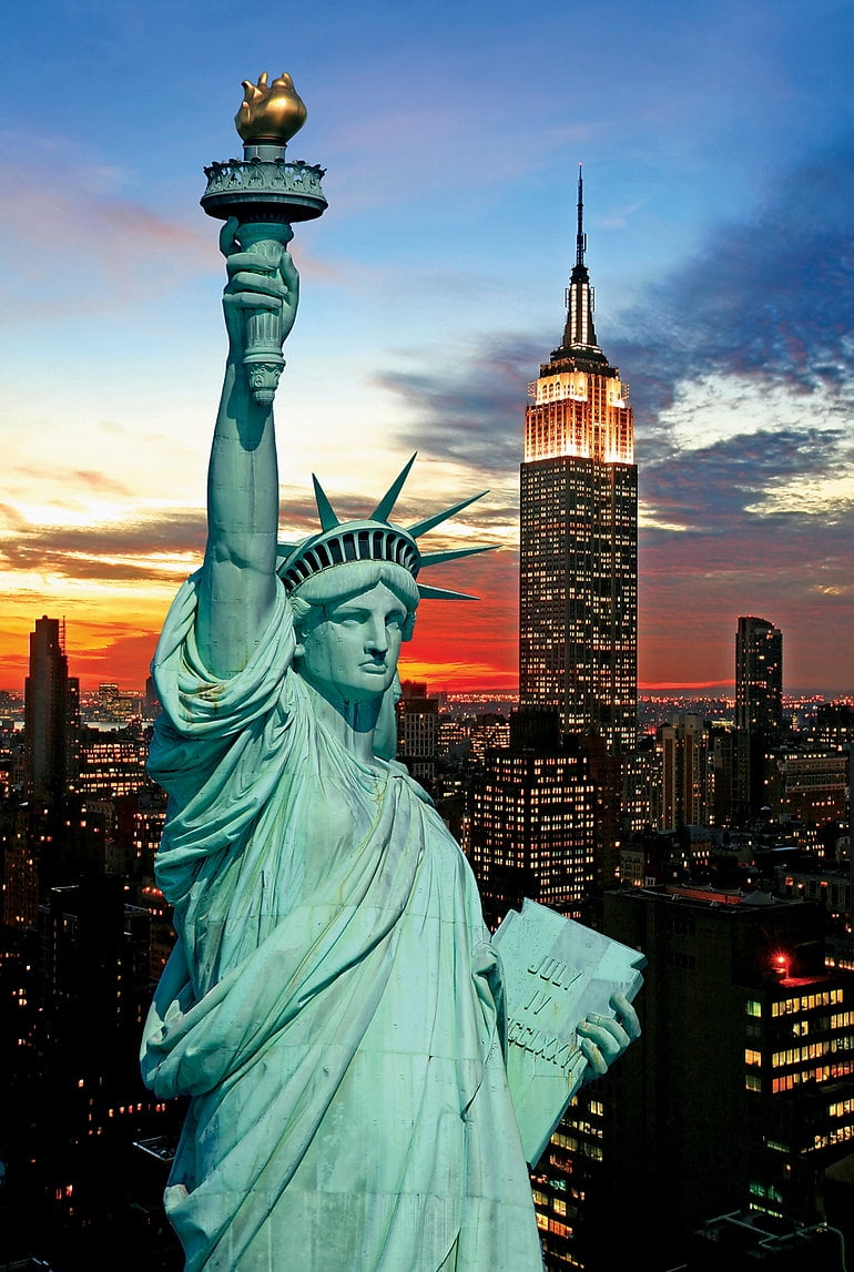 Jigsaw Puzzle for Adults 500 Piece The Statue of Liberty Wooden Puzzles ...