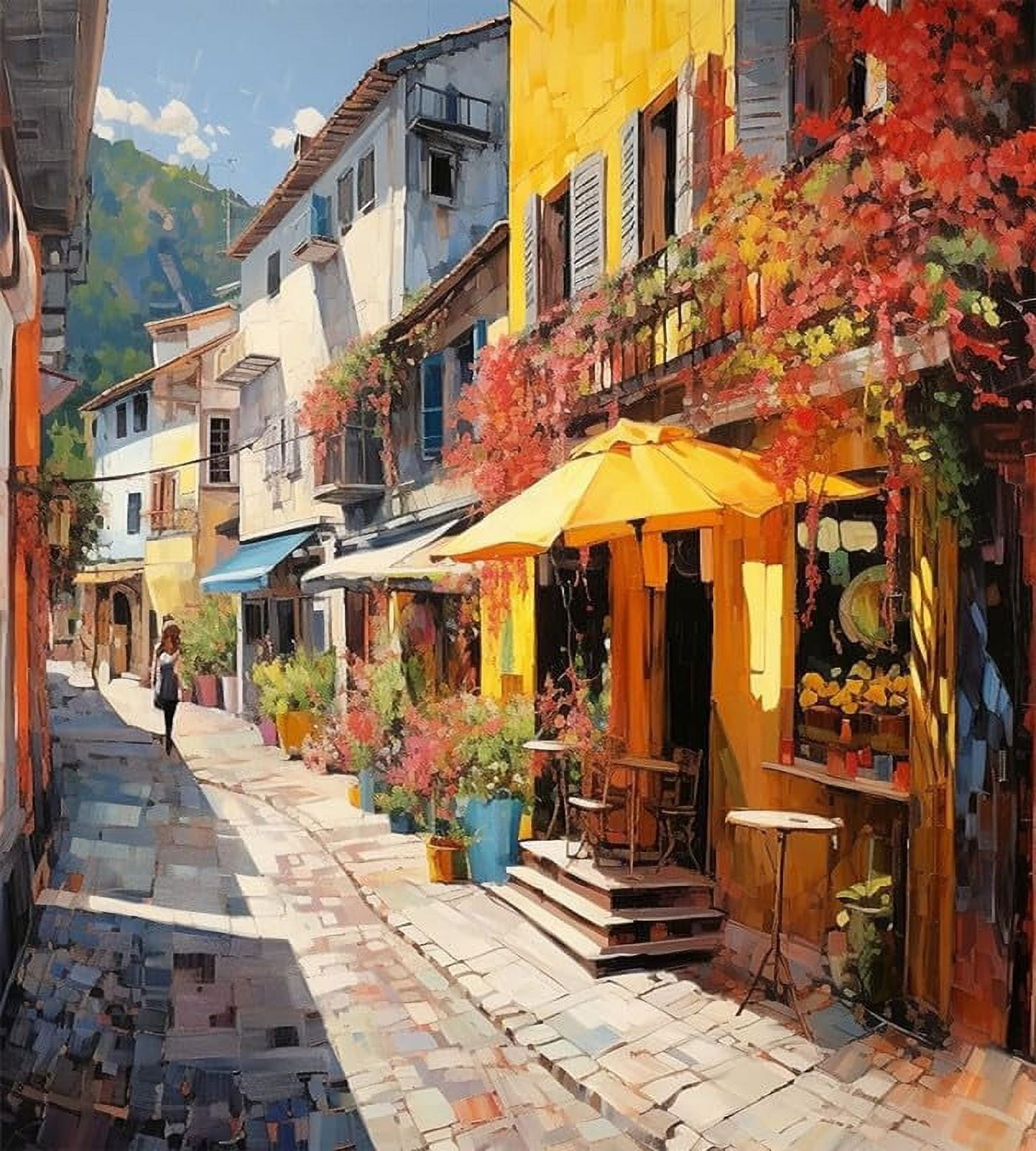 Jigsaw Puzzle for Adults, City Street Flower Landscape Challenging ...