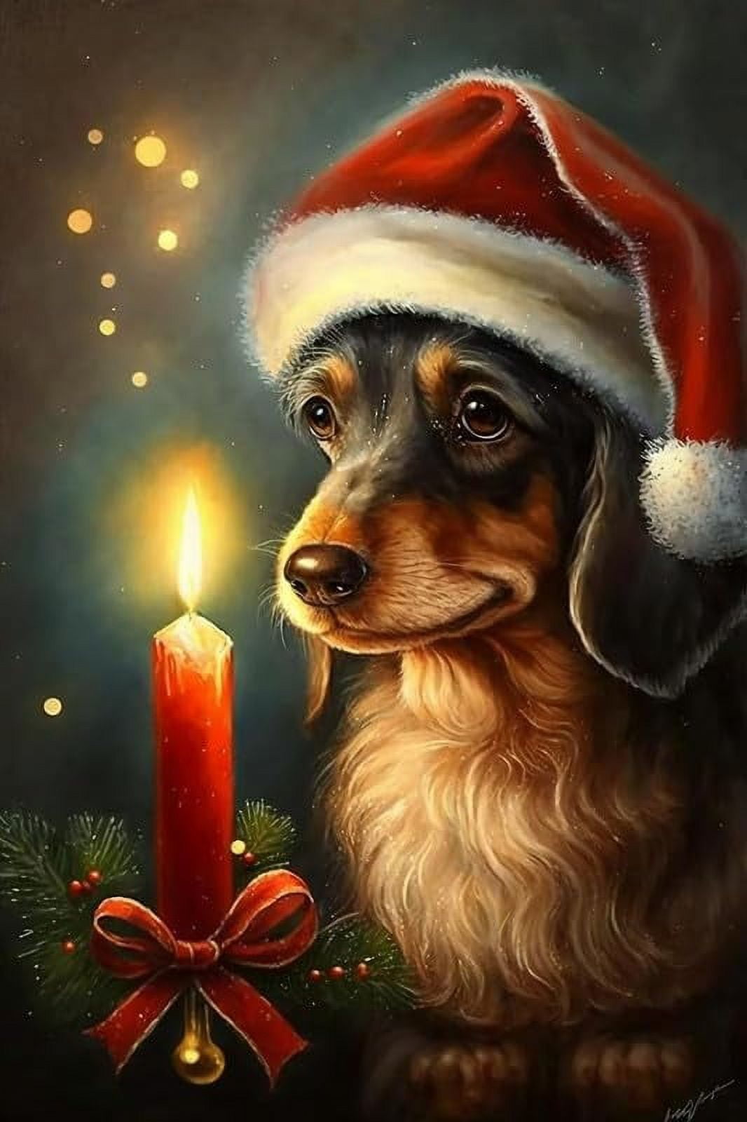 Jigsaw Puzzle for Adults - Dachshund Christmas Wish Challenging ...