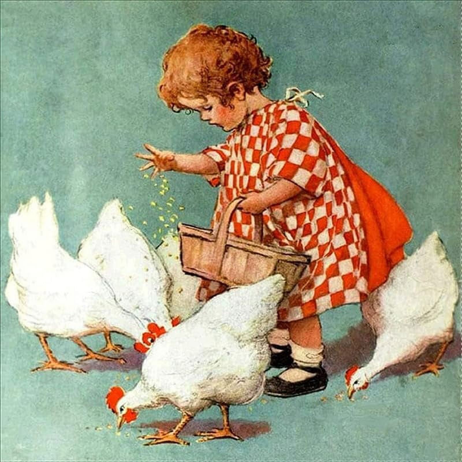 Jigsaw Puzzle for Adults - Feed Chicken Girl Farm Challenging ...