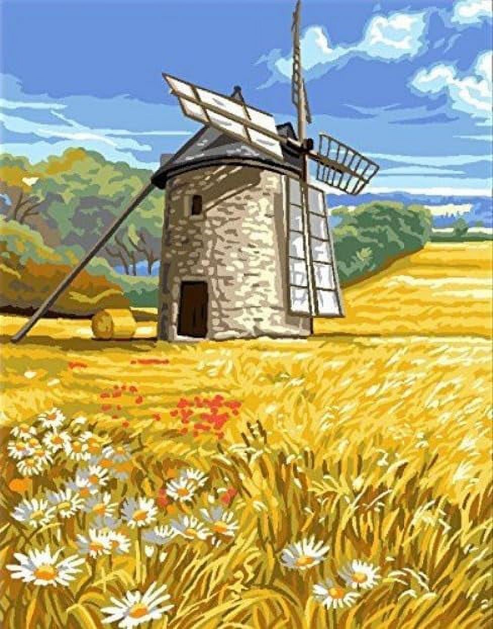 Jigsaw Puzzle for Adults,Garden Windmill by The Stream Challenging ...
