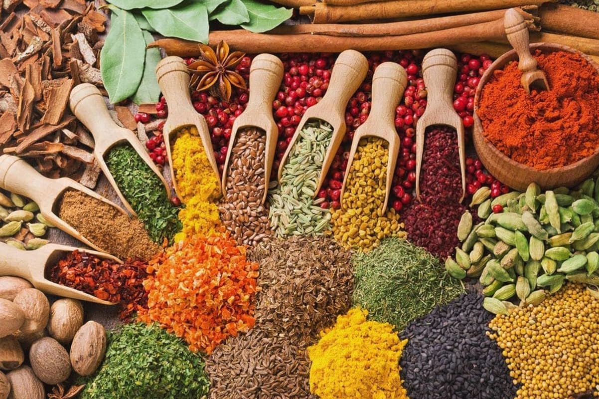 Jigsaw Puzzle for Adults, Herbs and Spices Challenging Educational Fun ...