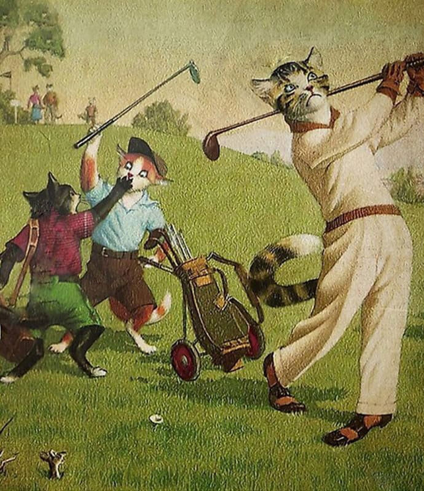 Jigsaw Puzzle for Adults, Just A Cat Who Loves Golf Challenging ...