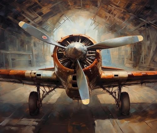 Jigsaw Puzzle for Adults, Old Fighter Plane Challenging Educational Fun ...