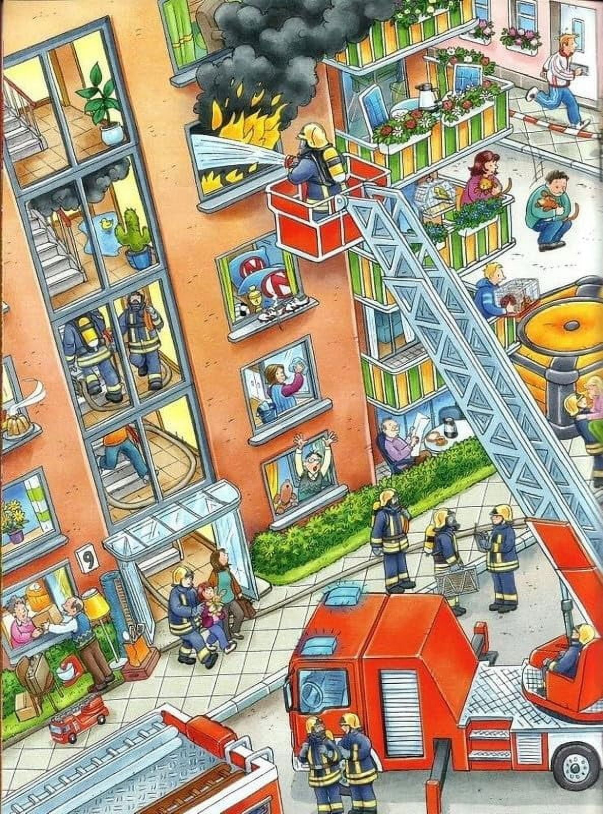 Jigsaw Puzzle for Adults, Rescue Firefighter Challenging Educational ...
