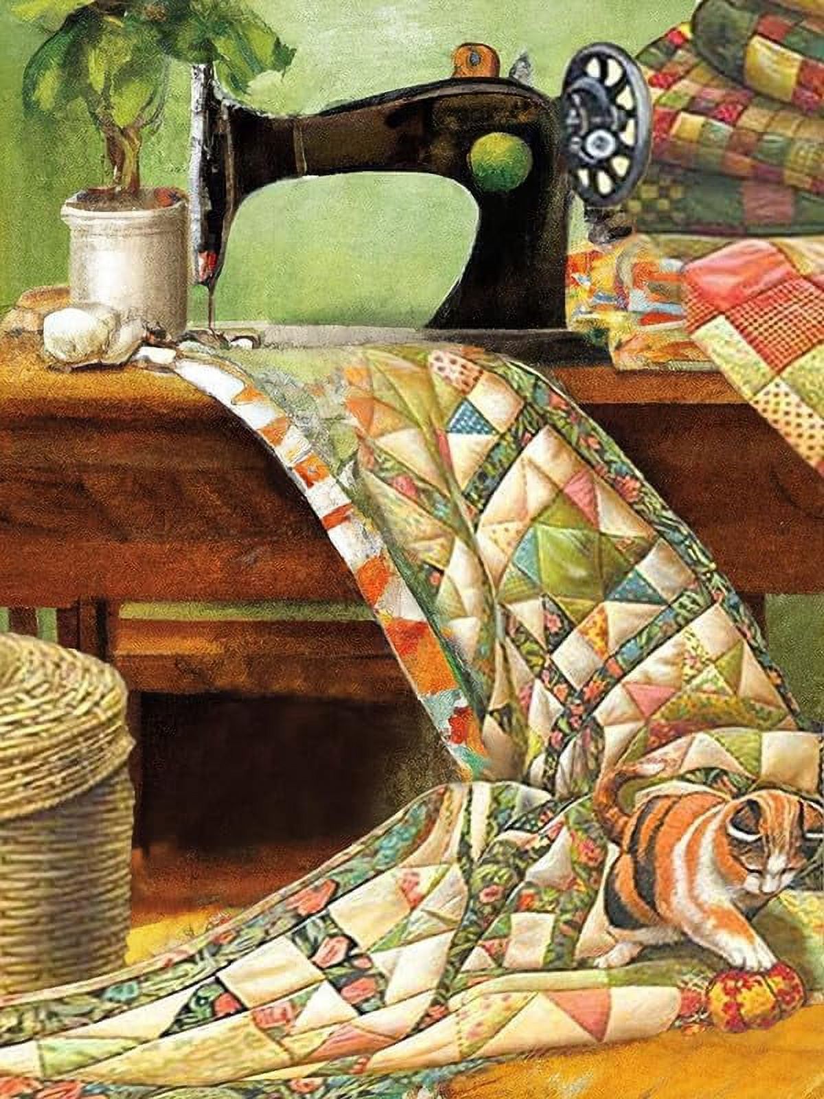Jigsaw Puzzle for Adults, Sewing Machine Challenging Educational Fun ...