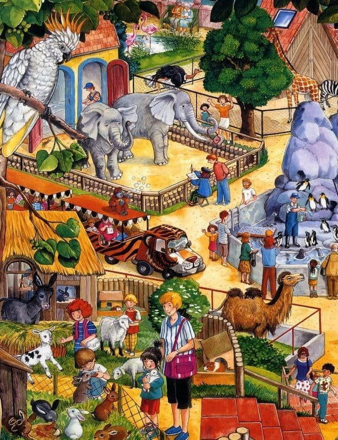 Jigsaw Puzzle for Adults, Trip to Zoo Challenging Educational Fun ...