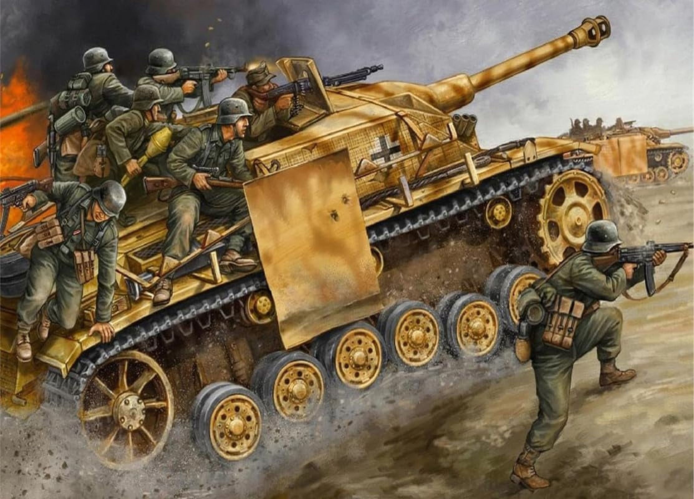 Jigsaw Puzzle for Adults - War Guns Tank Military Challenging ...