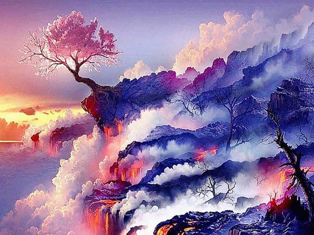 Jigsaw Puzzle for Adults, Yunshan Powder Tree Challenging Educational Fun Family Activities ...