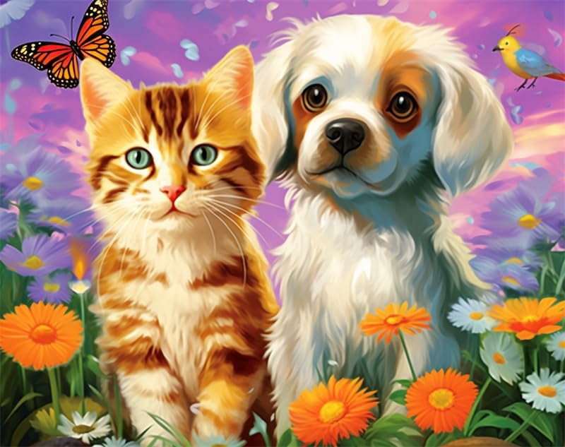 Jigsaw Puzzles 100 Pieces Dog Cat Animals Formation Wooden Toys ...