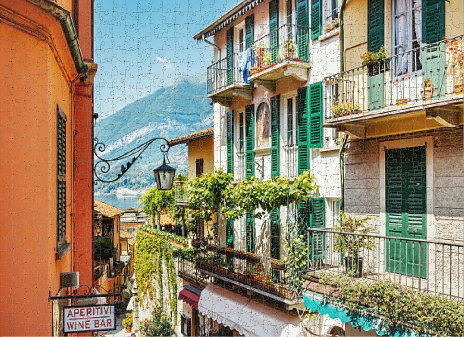 Jigsaw Puzzles 1000 Piece for Adultse Italian Village at Lake Como ...
