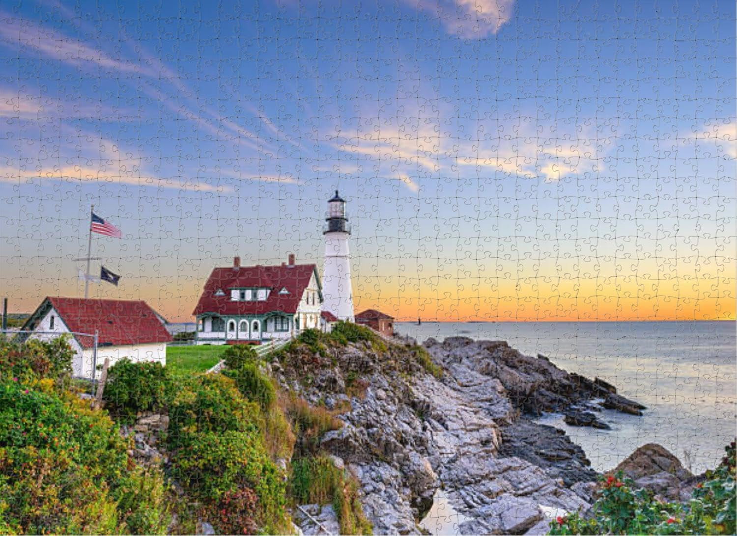 Jigsaw Puzzles 1000 Piece for Adultse Portland Head Light Impossible ...
