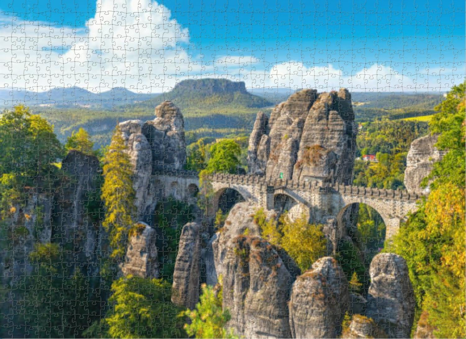 Jigsaw Puzzles 1000 Piece Panorama View The Bastei The Bastei is A ...