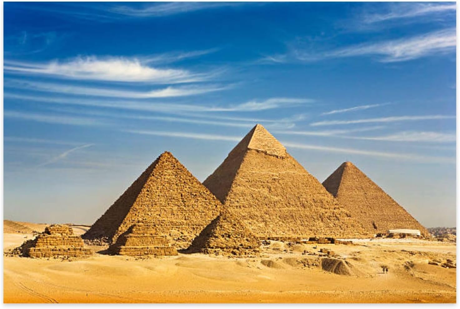 Jigsaw Puzzles 1000 Pieces for Adult Pyramids Giza Shape Egypt Ancient ...