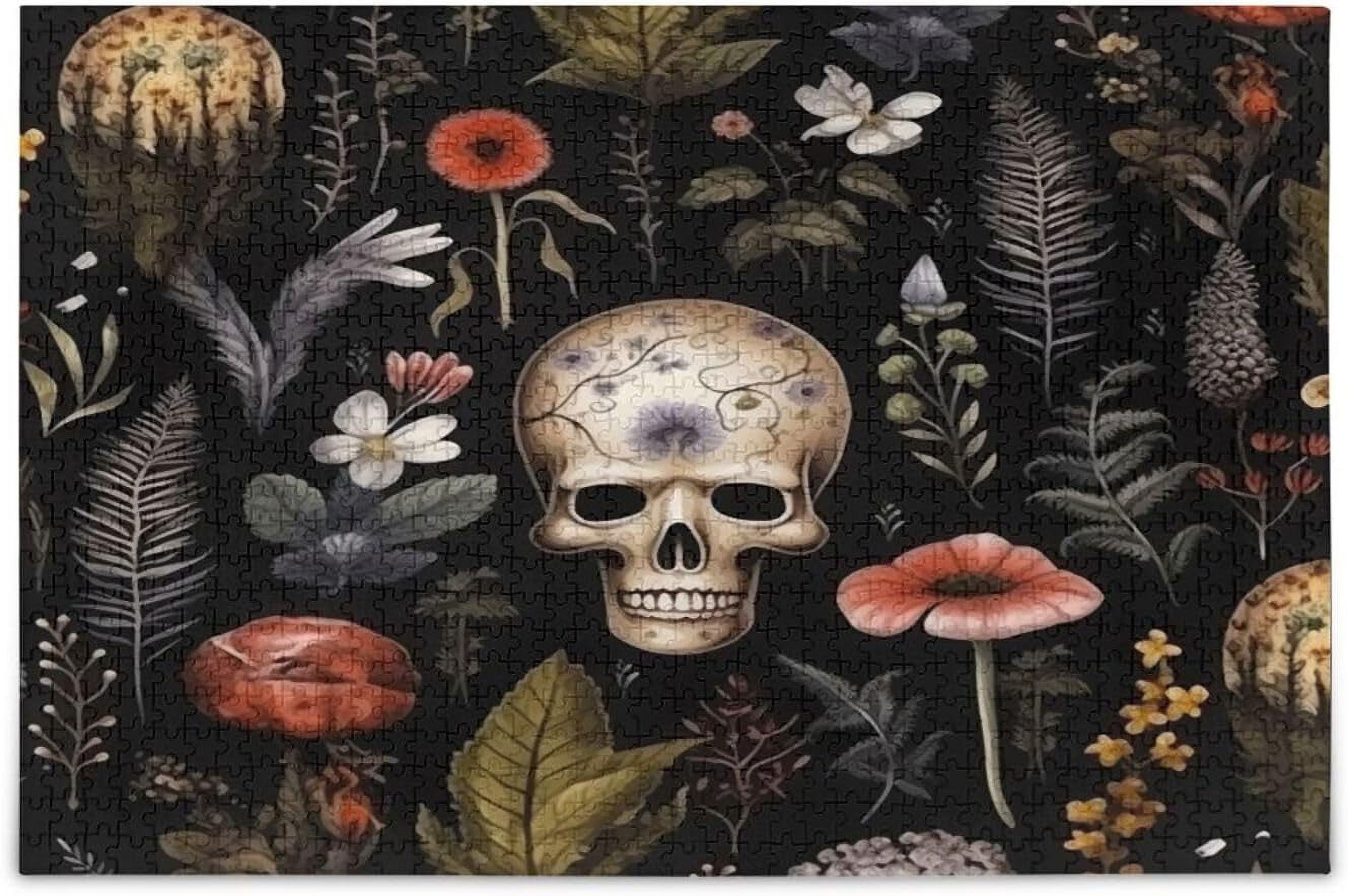 Jigsaw Puzzles 1000 Pieces for Adults, Flower Mushrooms Kid's Teens ...