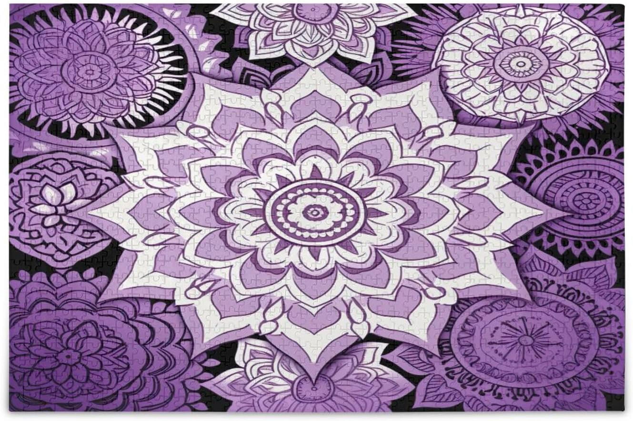 Jigsaw Puzzles 1000 Pieces for Adults, Mandala Pattern Kid's Teens ...