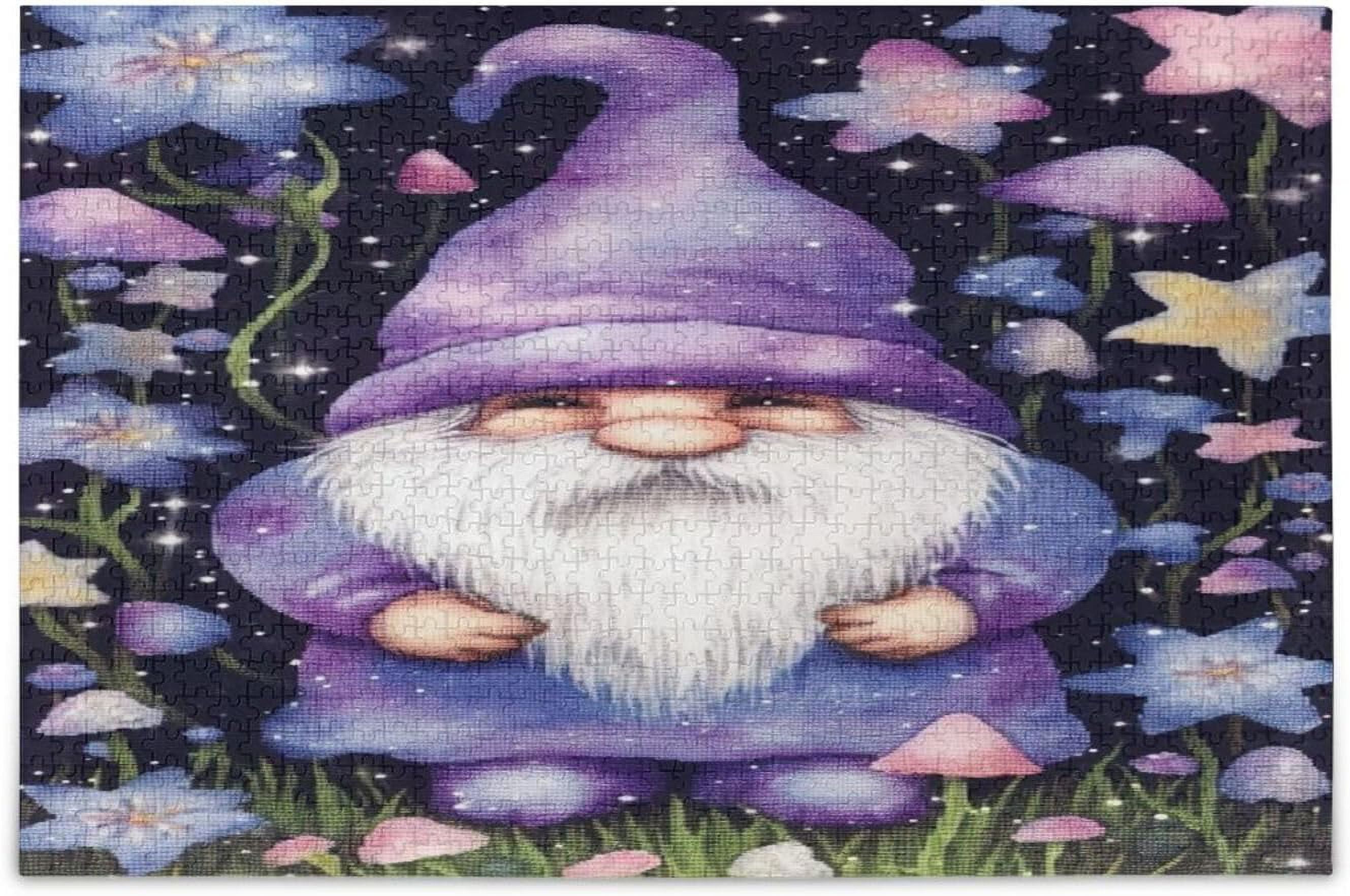 Jigsaw Puzzles 1000 Pieces for Adults, Purple Gnome Kid's Teens ...