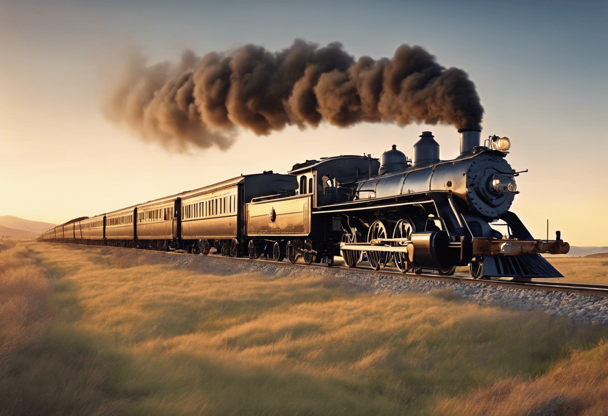 Jigsaw Puzzles 1000 Pieces for Adults - Train Landscape - Train Engine ...