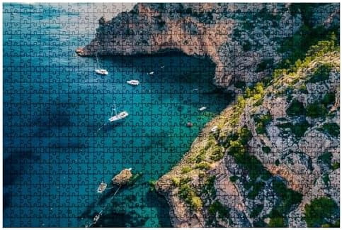 Jigsaw Puzzles 1000 Pieces for Adult Aerial View Sa Calobra Beach ...