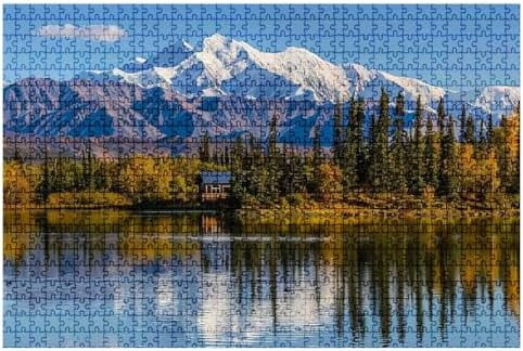 Jigsaw Puzzles 1000 Pieces for Adult Byers Lake Alaska Fall Mount ...