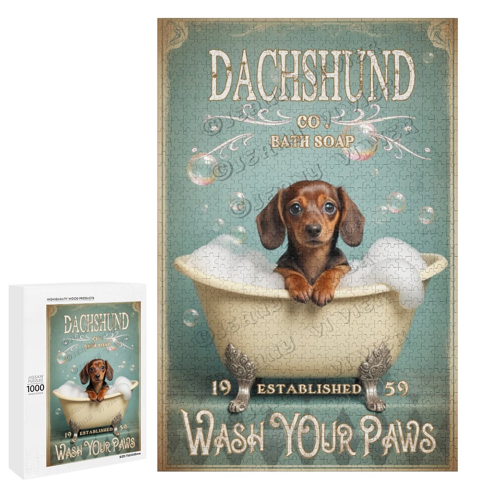 Jigsaw Puzzles 1000 Pieces for Adults, Families Dachshund - 1000 Piece ...