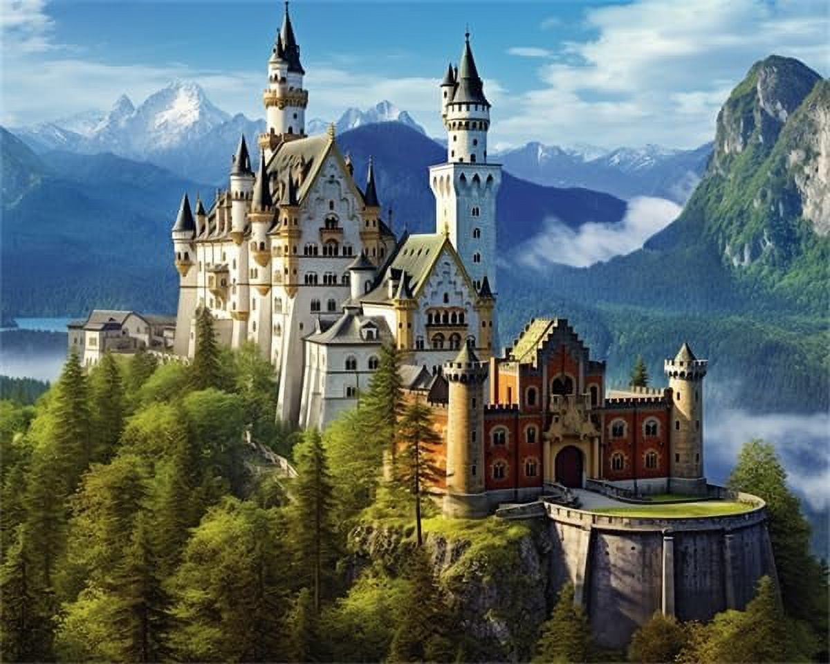 Jigsaw Puzzles 1000 Pieces for Adults German Castle Challenging Puzzle ...